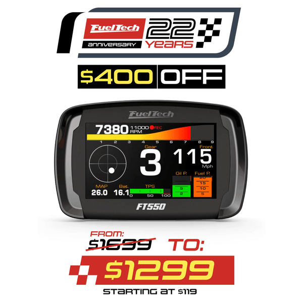 FuelTech FT550 ECU with EFI and Touchscreen Dash - FuelTech USA
