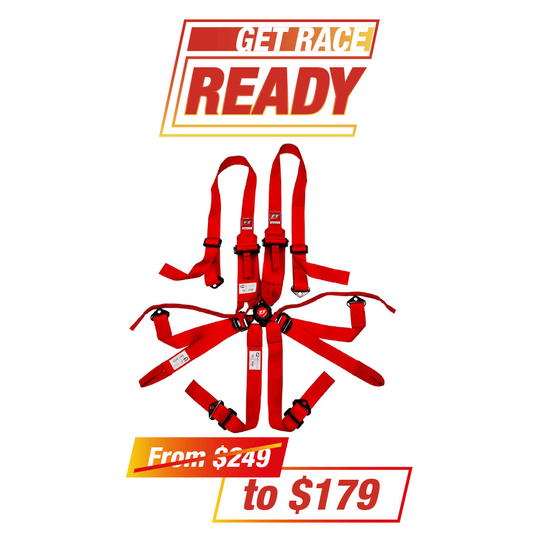 FuelTech FT PRO 6 Point Camlock Racing Harness SFI 2" Belt - FuelTech USA